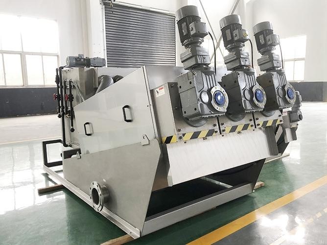 Automatic multi disc screw press sludge dewatering screw press ...